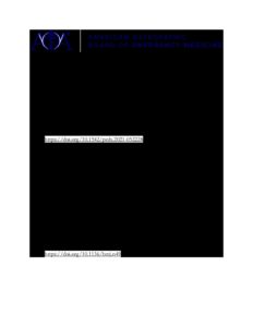 2022 COLA Article List - American Osteopathic Board of Emergency Medicine