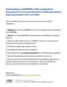 8 TIPS for Longitudinal Assessment - American Osteopathic Board of ...